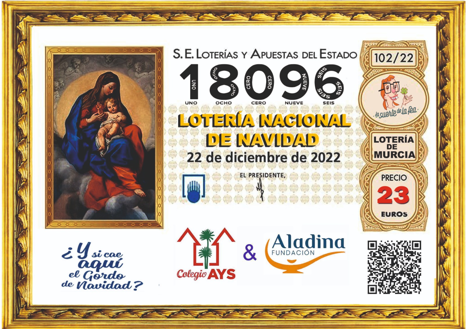 Lotería de Navidad AYS 2022